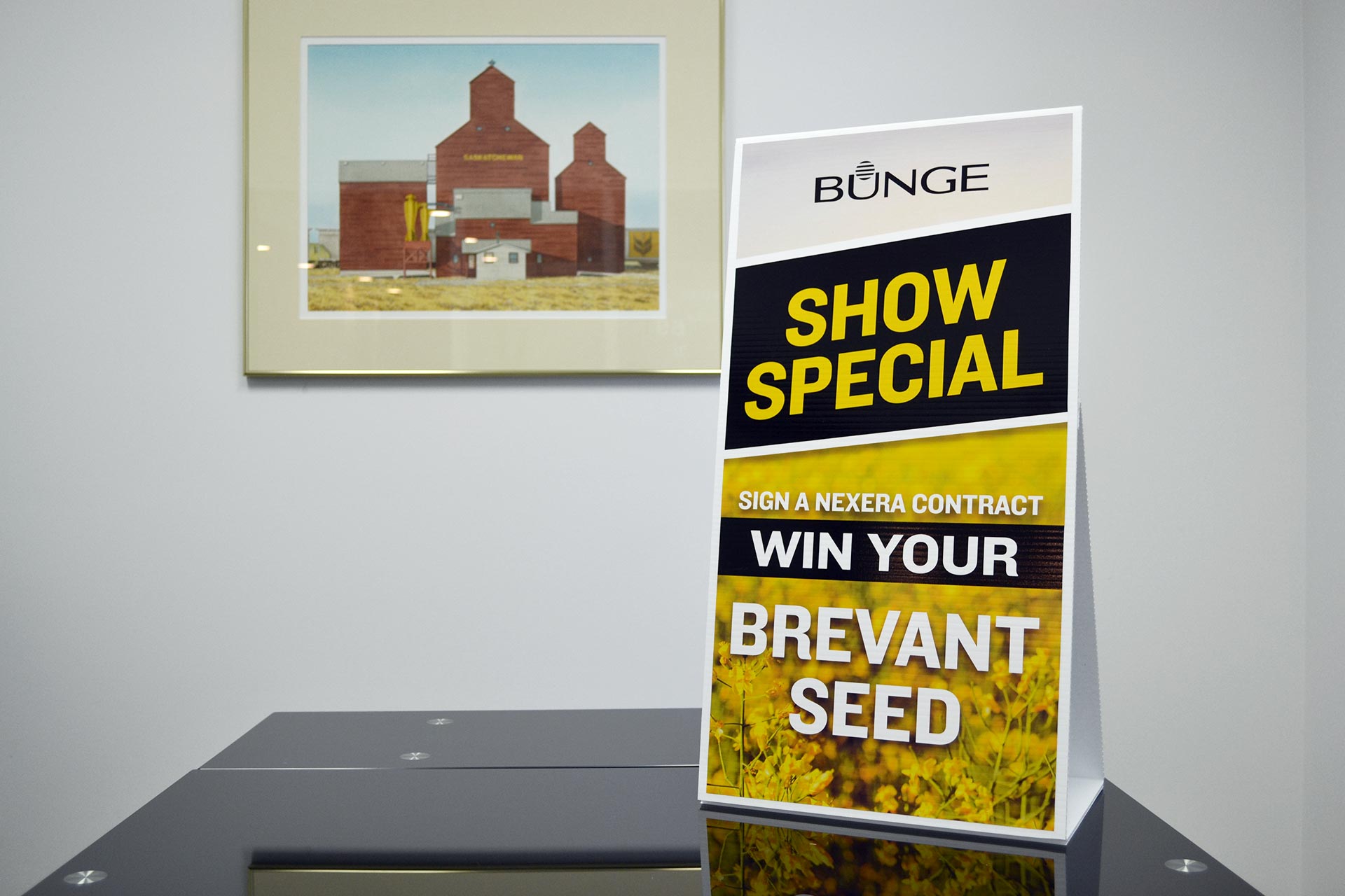 Bunge Coroplast Display Sign – Graphic Ad