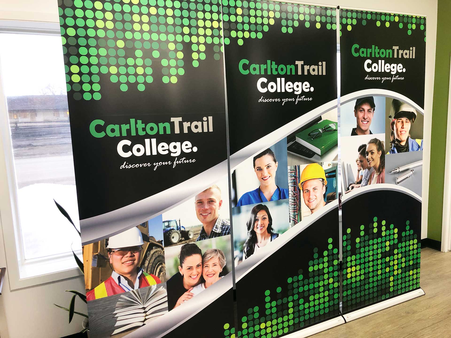 Carlton Trail College Trade Show Banner Set – Graphic Ad